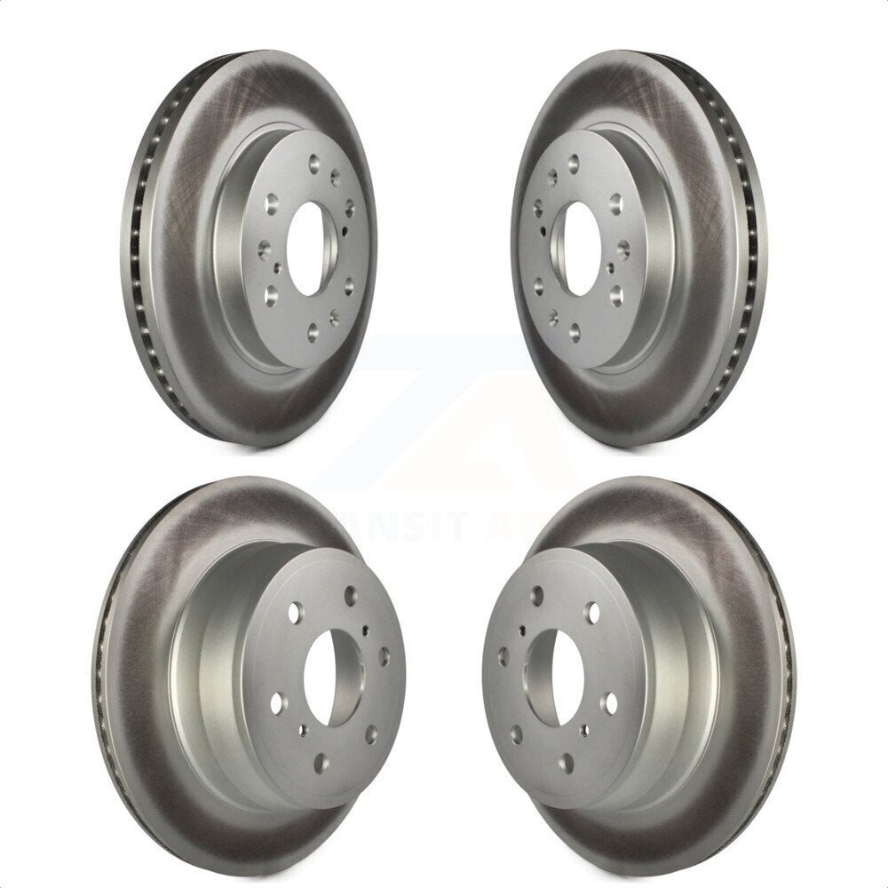 Front Rear Coat Brake Rotor Kit For Chevrolet Silverado 1500 GMC Sierra ...